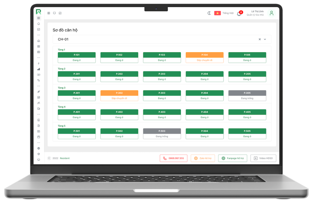 Phần mềm quản lý chợ VMarket